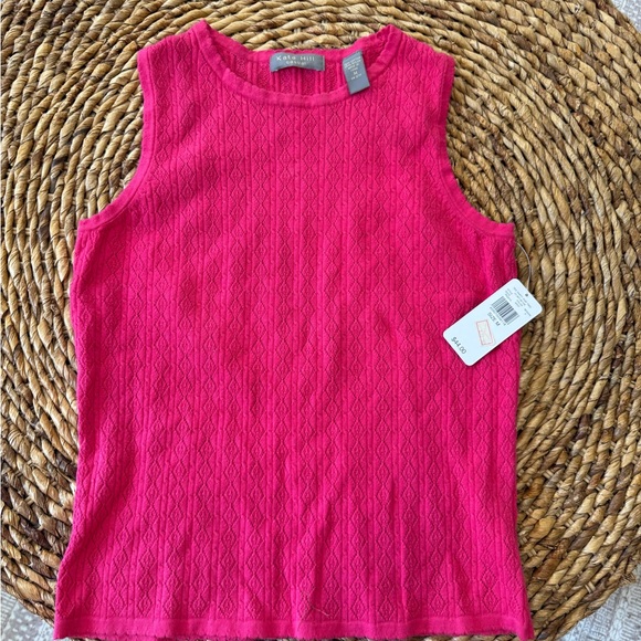 Kate Hill | Sweaters | Kate Hill Vibrant Pink Tank Top | Poshmark